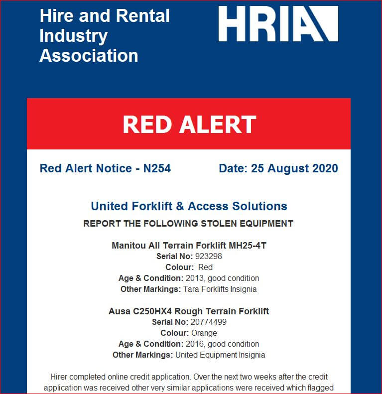 Red Alerts a powerful reminder of the need to be vigilant