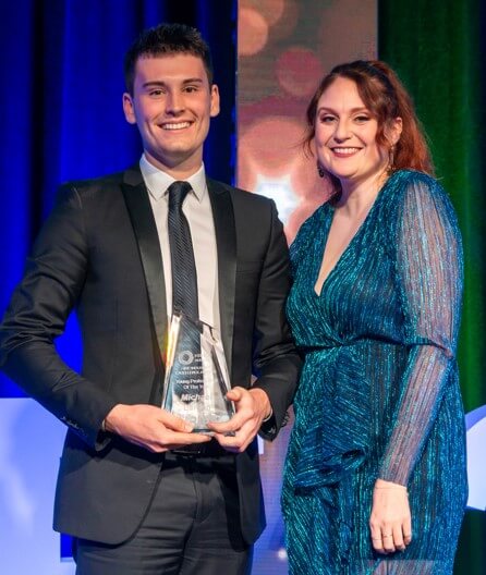 Michael Larsen awarded HRIA Young Professional of the Year at HIRE22